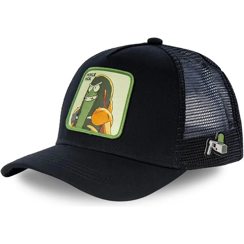 Capslab Pickle Rick CKL2 Rick and Morty Black Trucker Hat: Caphunters.ch