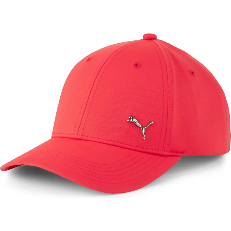 Verstellbare rote Curved Cap Metal Cat von Puma: Caphunters.ch